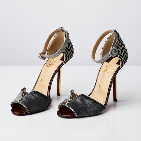 CHRISTIAN LOUBOUTIN, skor, "Notte Bella 100", klädda i skinn, storlek ...