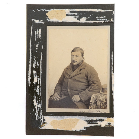 PAUL KRUGER (1825-1904) SEATED HALF LENGTH PORTRAIT PHOTOGRAPH, SIGNED ...