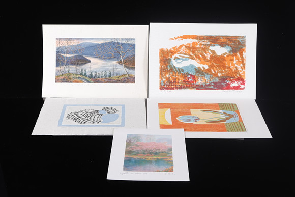 ANNIVERSARY FOLDER WITH 5 GRAPHIC SHEETS, City of Örnsköldsvik 100 ...