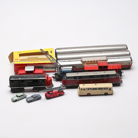 TRAIN PARTS AND CAR MODELS, 12 parts, Germany and Japan. Toys - Toys ...