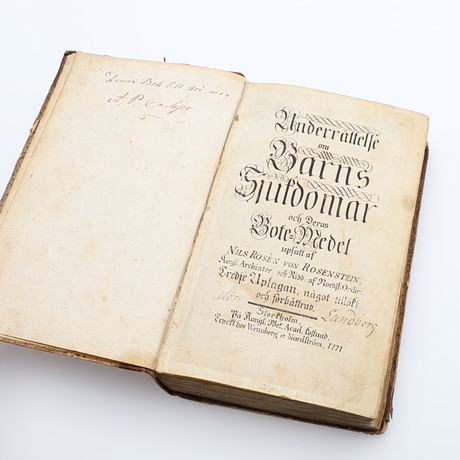 MEDICIN. NILS ROSÉN VON ROSENSTEINS BANBRYTANDE VERK OM BARNSJUKDOMAR ...