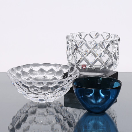 BOWL, 3 Fuga/Raspberry/Sofiero, Orrefors. Glass - Utility glass - Auctionet