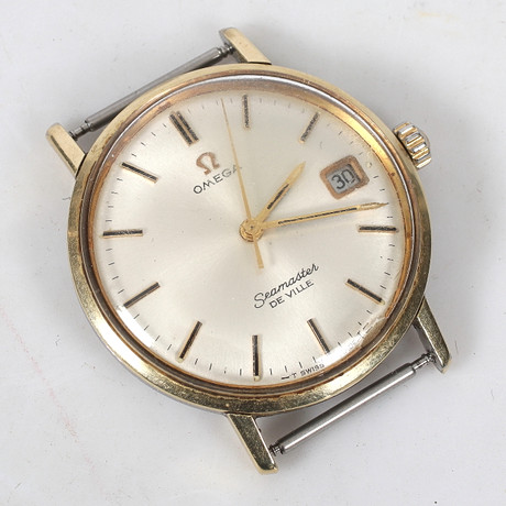 ARMBANDSUR, guld på stål, Omega Seamaster, De Ville. 1960-tal. Klockor ...
