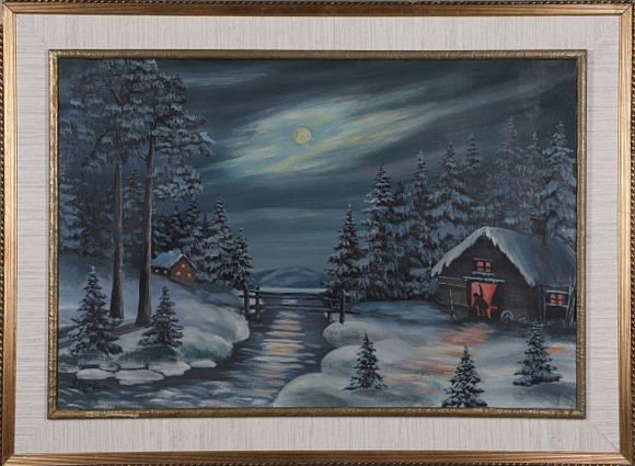 Unknown artist, oil on canvas, signed F. Herman. Art - Paintings ...