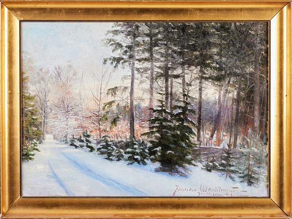 FRANCES WACHTMEISTER (1868-1922). syntynyt Von Koch, "Winterlandskap ...