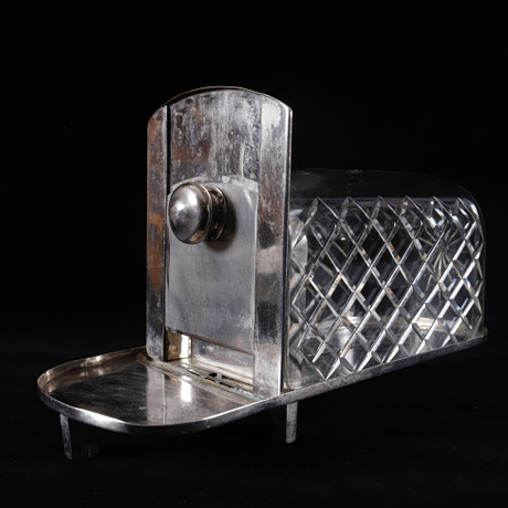 SKEPPA, glas/metall, 1900-talets mitt. Övrigt - Övrigt - Auctionet