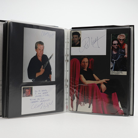 AUTOGRAPH. Binder containing approx. 50-75 Swedish autographs - VW ...