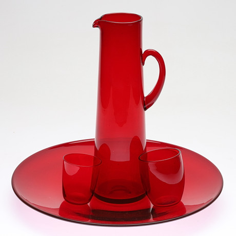 GLASSWARE PARTS, 15 parts, including Monica Bratt, Reijmyre Glasbruk ...