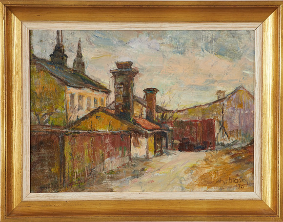 JOHAN BLADH (1893-1976). "Tavastgatan - Stockholm", signerad och ...