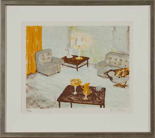 ERNST BILLGREN. Interiör, signerad och numrerad Ernst Billgren, 157/330 ...