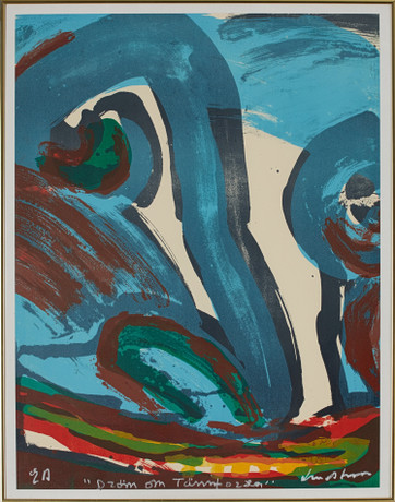 BENGT LINDSTRÖM. "Dream of Tännforsen", signed Lindström, color ...