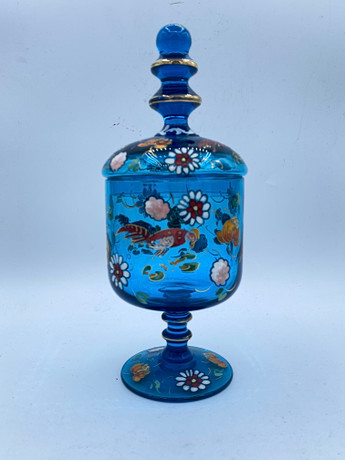 ROYO. POLYCHROME BLOWN GLASS BOX. Glass - Art glass - Auctionet