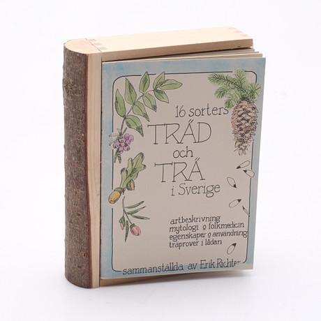 BOK, 16 sorters träd och trä i Sverige, Erik Richter, Norrgavel, Lund ...