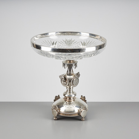 TAZZA, silver, kristall, St Petersburg 1878. Silver & Metall - Silver ...