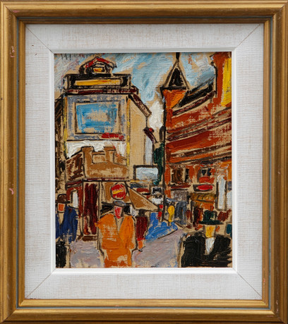 WILHELM HENNING. Göteborgs motiv, olja på duk, signerad. Konst - Måleri ...