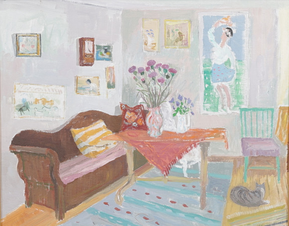 MARTIN NORÉN. Interior, oil on canvas. Signed. Art - Paintings - Auctionet