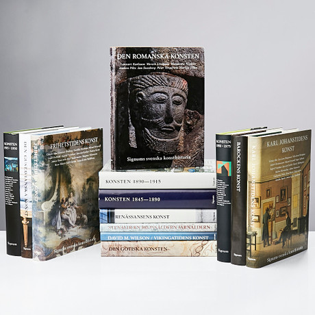 BOOKS, 13 volumes, "Signum's Swedish Art History". Books, Maps ...