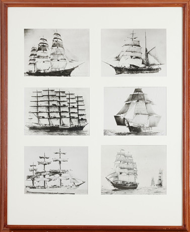 SHIP PORTRAIT, 6 pieces, early 20th century, photographs, framed ...