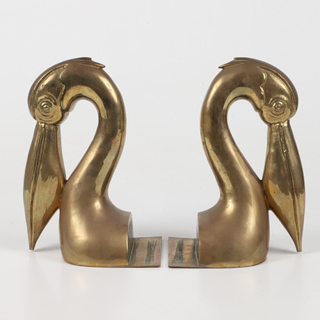 BOKSTÖD, 1 par, mässing Almazan, Spanien. Silver & Metall - Tenn ...