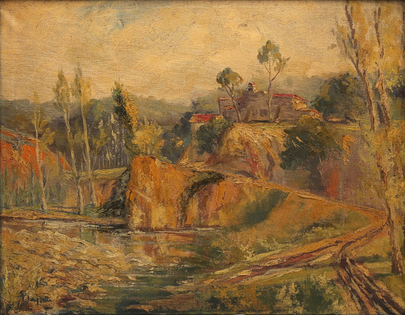 SEBASTIÀ Mª DE PLAJA. "Masia Ribalta". Art - Paintings - Auctionet