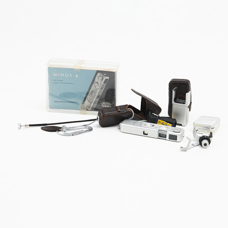 MINOX, spy camera, Minox B with flash and accessories, case. Photo ...