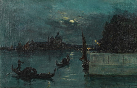 ALEXANDER WELLWOOD RATTRAY, ARSA (1849-1902). VENICE BY MOONLIGHT. Art ...