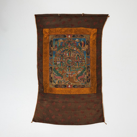 TANKHA, Tibet, 1900-tal. Mattor & Textil - Textil - Auctionet