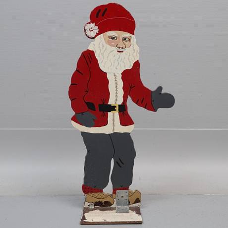 TOMTE, utskuren och bemålat trä, 1900-talets andra hälft. Övrigt ...