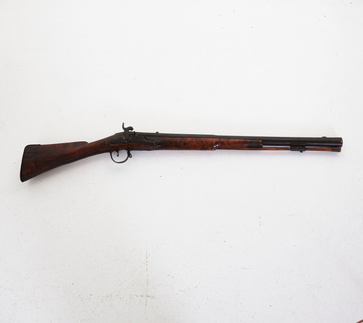 BLOCK RIFLE, coarse-caliber barrel with octagonal chamber piece ...