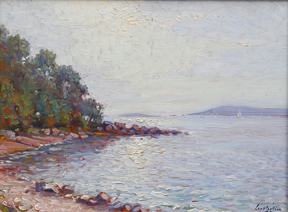 IVAN CONSTANTIN JOHANSSON. olja på pannå, havsmotiv, signerad Constantin. Konst - Måleri - Auctionet