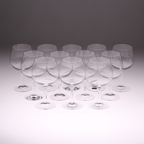 SIGNE PERSSON-MELIN. Vinglas, 12 st. "Bouquet", Boda. Glas - Serviser ...