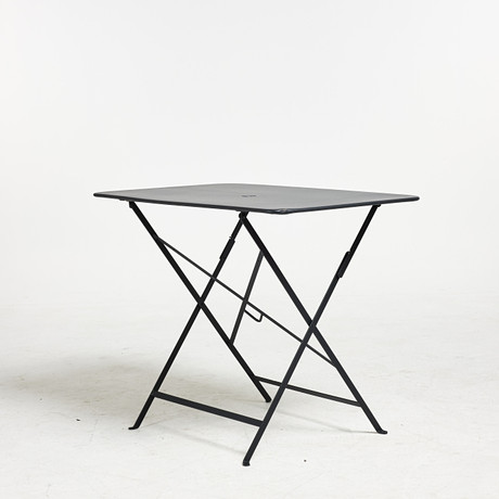 GARDEN TABLE, "Bistro", Fermob, in black powder-coated steel ...