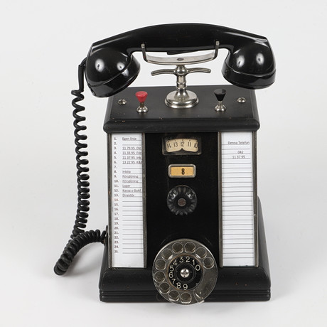 DESK PHONE, line selector, Televerket, 1944. Miscellaneous ...