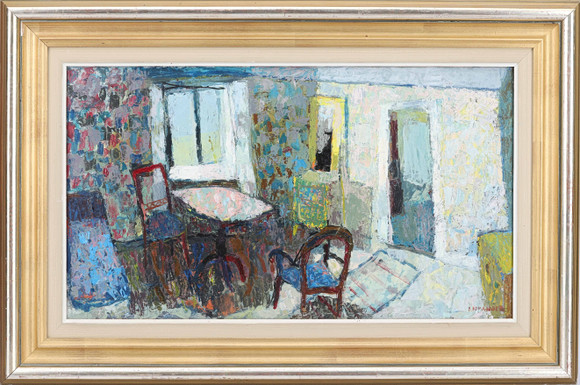 ARMAND ROSSANDER. Interiör, olja på duk, signerad. Konst - Måleri ...