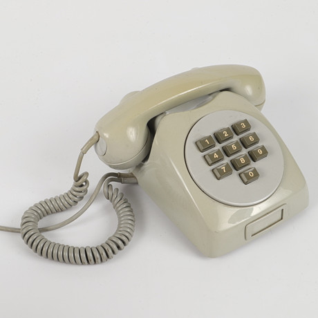 BORDSTELEFON, "Dialog" med knappsats, L M Ericsson/Televerket, 1960-tal ...