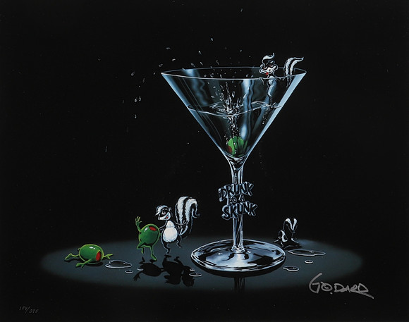 MICHAEL GODDARD (20TH/21ST CENTURY). DRUNK AS A SKUNK. Art - Engravings ...