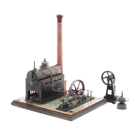 A BING GBN STATIONARY LIVE STEAM ENGINE, EARLY 20TH CENTURY. Toys ...