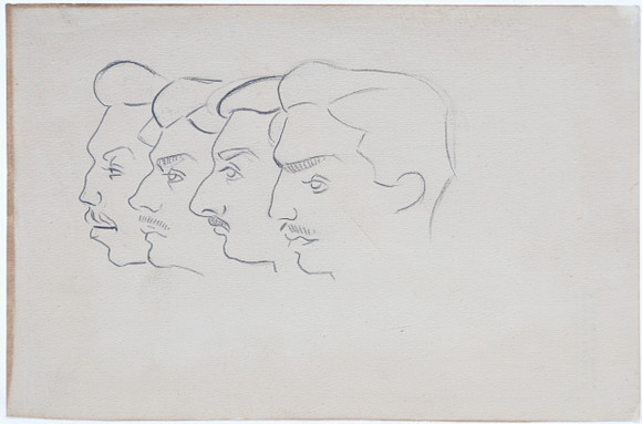 MIQUEL SERRAHIMA. Portraits of Ramon Rogent, "José Fin", Albert Fabra ...