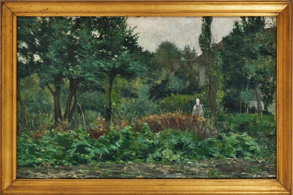KARL NORDSTRÖM. "From the garden, Grez", oil on canvas, 54 x 88 cm. Art ...