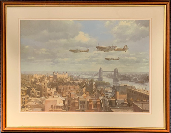JOHN YOUNG. SPITFIRES OVER LONDON PRINT. Art - Other - Auctionet