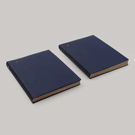 FRIMÄRKSALBUM 2 st, klassiskt Sverige, stämplat, mest tidigt 1900-tal ...