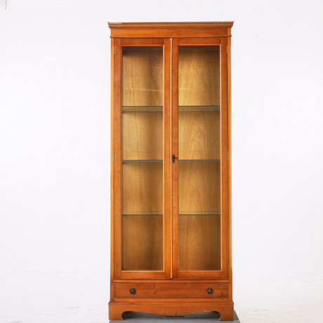 DISPLAY CABINET, English-style, Yew, 1990s. Furniture - Cupboards ...