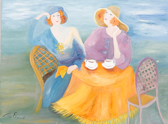 ROSA EKELUND. Olja på duk. Konst - Måleri - Auctionet