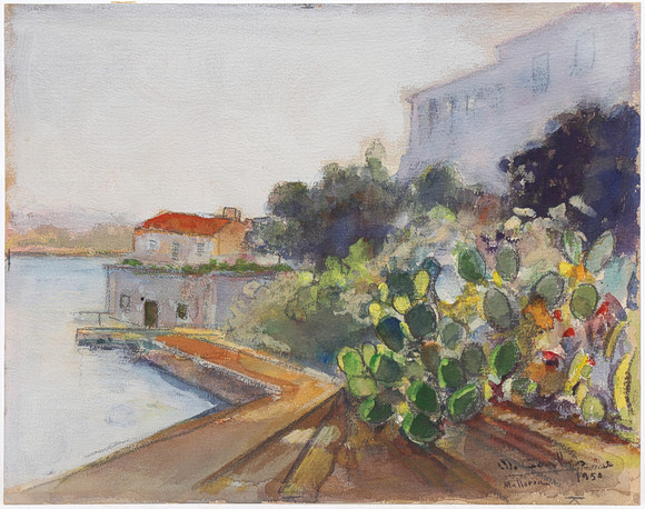 DOMÈNEC CARLES. Dock, Majorca. Art - Drawings - Auctionet