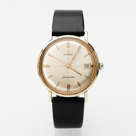 OMEGA SEAMASTER Armbandsur, guld på stål, manuell, datum, 1960-tal ...