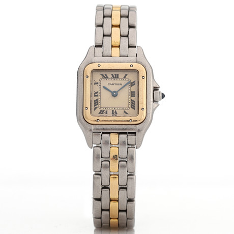 CARTIER PANTHERE Armbandsur, stål, guld, 1980-tal. Klockor & Ur ...