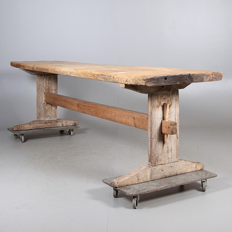 BOCKBORD, furu, allmoge, 310 x 66 cm, 16/1700-tal. Allmoge - Möbler ...