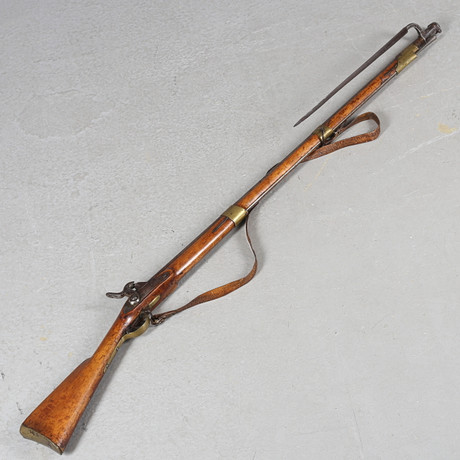 BLOCK GUN / PROJECT GUN, 1800s. Bayonet included. Weapons & Militaria ...