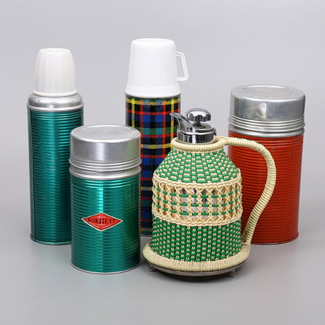 TERMOSAR, 5 st. retro, bla Termoverken, Jönköping. Övrigt - Övrigt ...