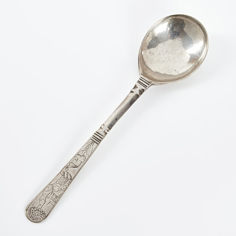 SPOON, silver, Norway 18th century, unstamped. Silver & Metals - Silver ...